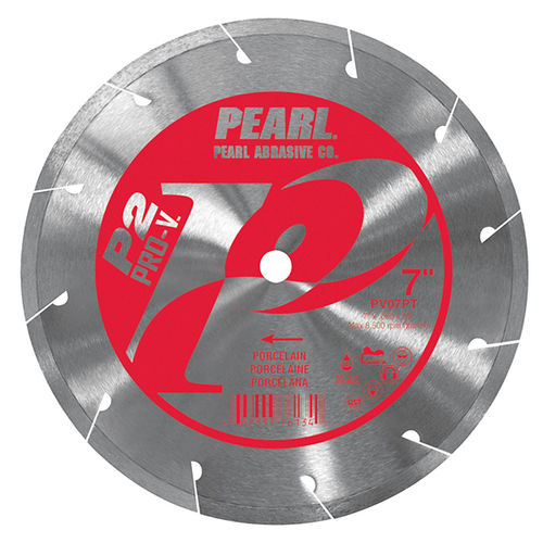 Pearl Abrasive - P2 Pro-V Dry Porcelain Blade, 8mm Rim 4 1/2" x 0.060 ...