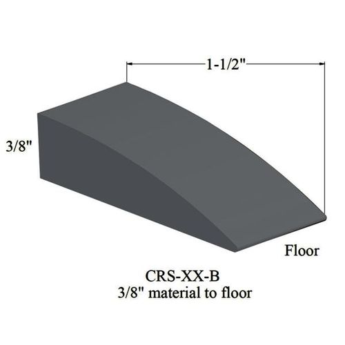 Johnsonite - Vinyl Reducers #TA6 Bedrock 3/8" material to floor 1-1/2 ...