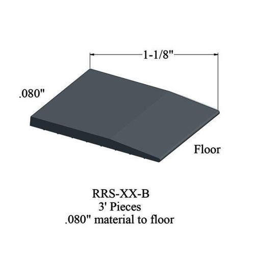 Johnsonite - Vinyl Reducers #18 Navy Blue 1/16" material to floor 1-1/8 ...