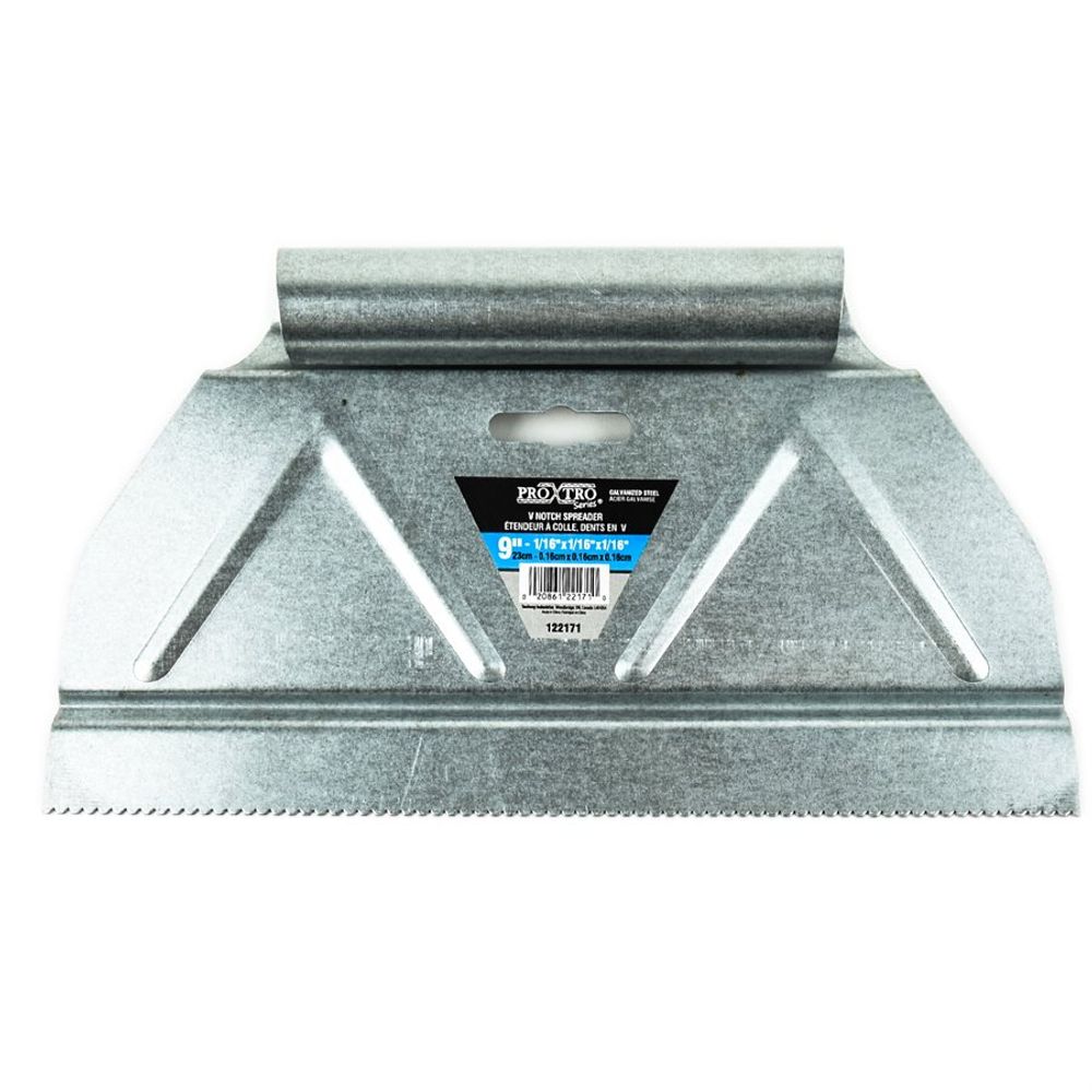 Toolway V-Notch Adhesive Spreader Tooltech ProXtro Galvanized Steel 1/ ...