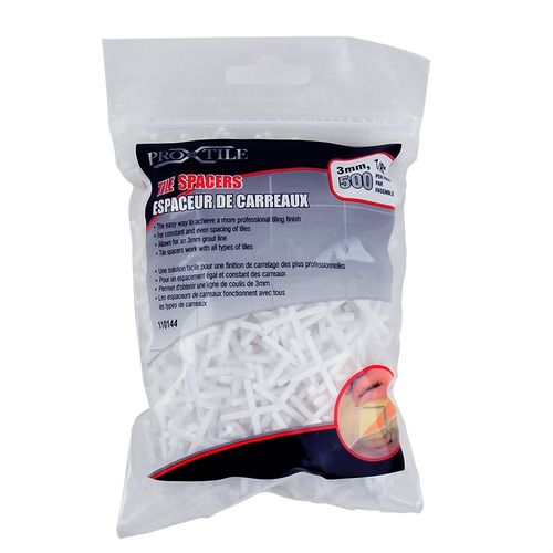 Toolway - Tile Spacers Pro-X-Tile with "X" Shape 1/8" (Pack of 500 ...