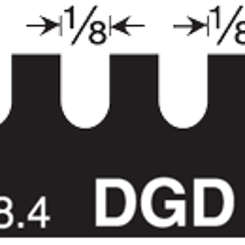 Gundlach - Versablade Trowel Blade U-Notch 3/16" x 1/8" x 1/8" - 680 ...