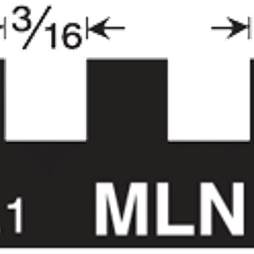 Gundlach - Versablade Trowel Blade Square-Notch 3/16" x 3/16" x 3/16 ...