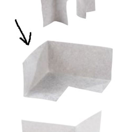 Oatey - Preformed Waterproofing Inside Corner QuickDrain 45° - QTSIC45 ...