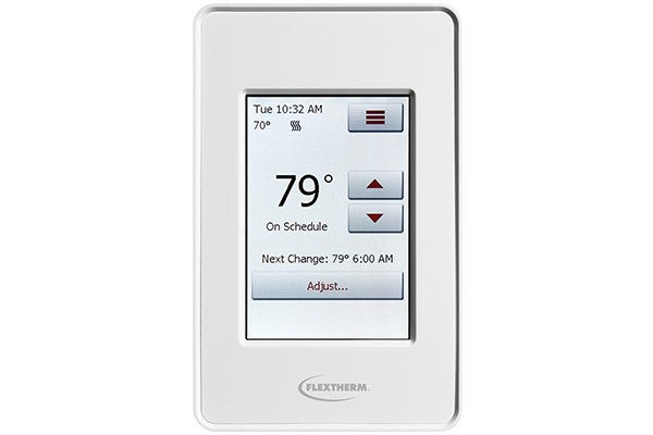 Flextherm Concerto Programmable Touch Screen Thermostat 120/204V with ...