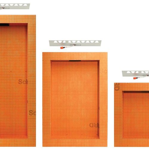 Schluter - KERDI-BOARD-SNLT Prefabricated Shower Niche with Shelf and ...