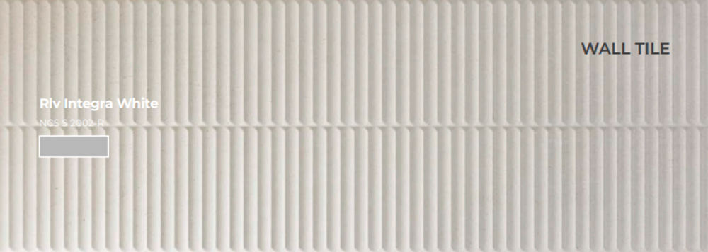 Centura Wall Tiles Integra White Matte 16" x 48" (INWHIT1648RLV) | FloorBox