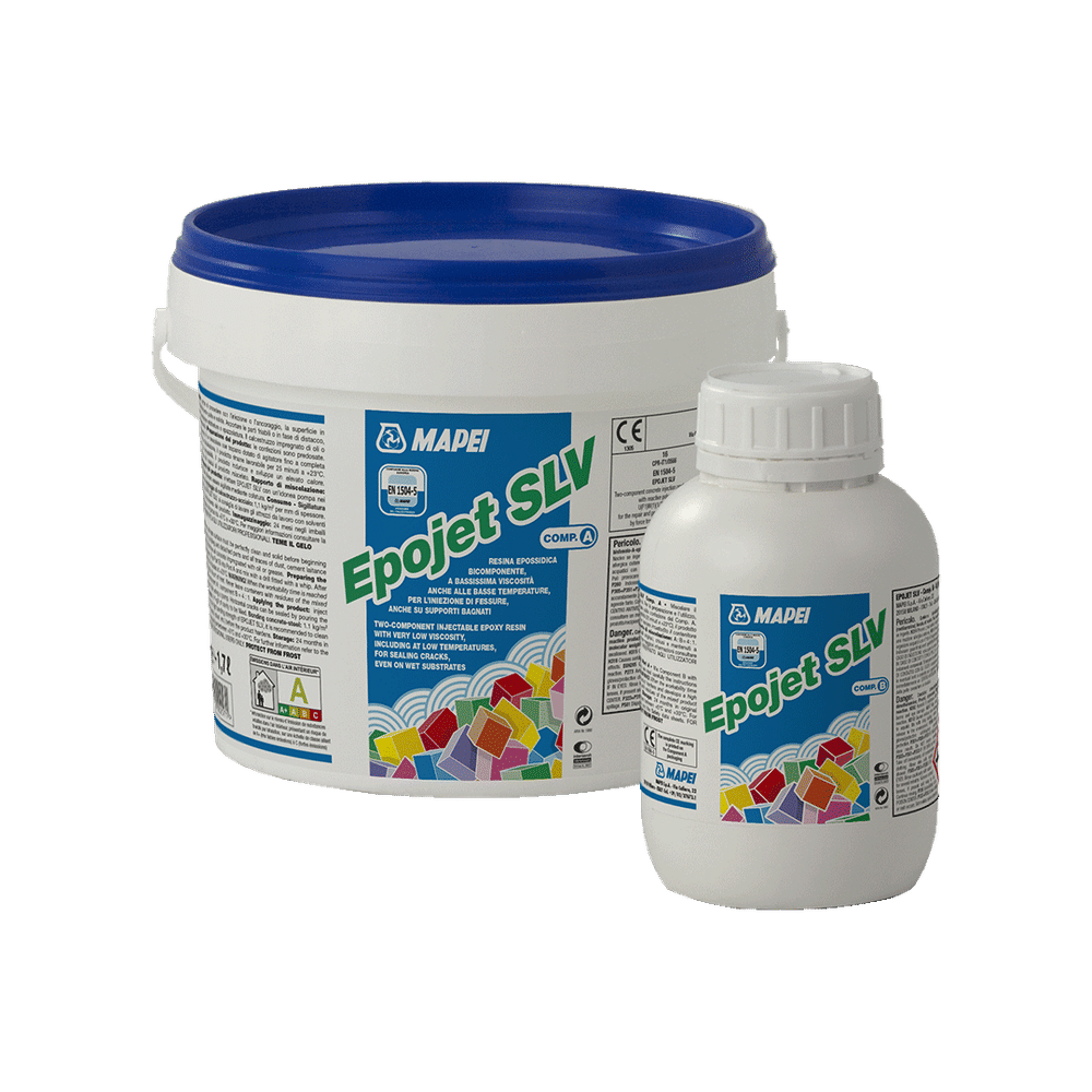 Mapei Epojet SLV [NA] Epoxy Injection Resin Kit Part A & B for Crack ...