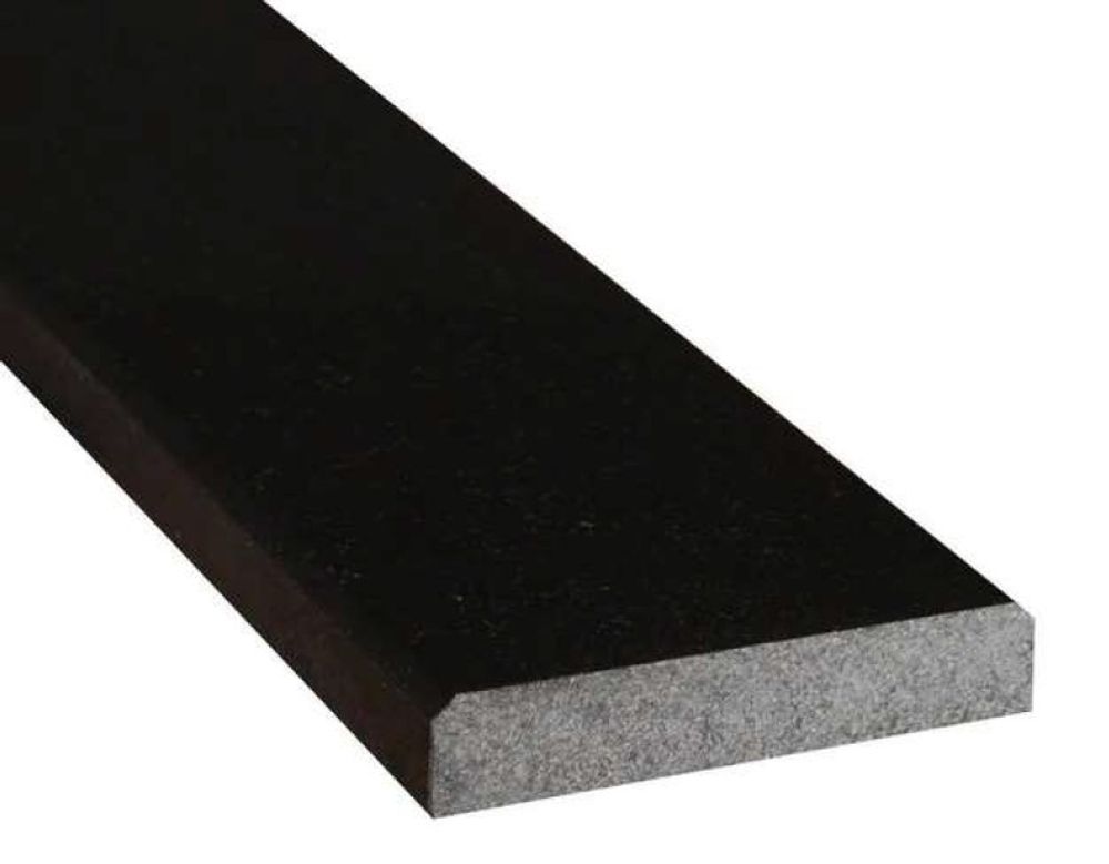 Fusion Shower Threshold & Niche Sill Quartz Midnight Black 4" x 48 ...