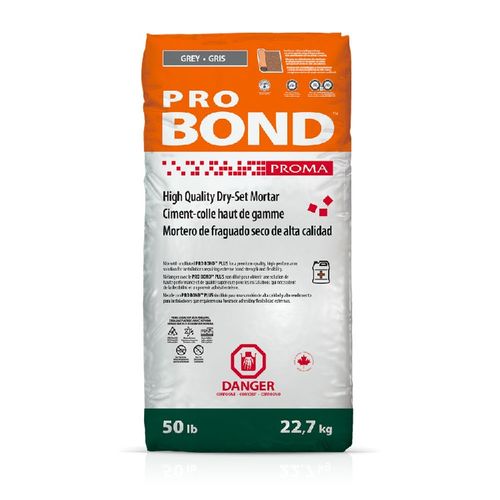 Proma - Thin Set Mortar Pro Bond Grey 50 lb - 1122 | FloorBox