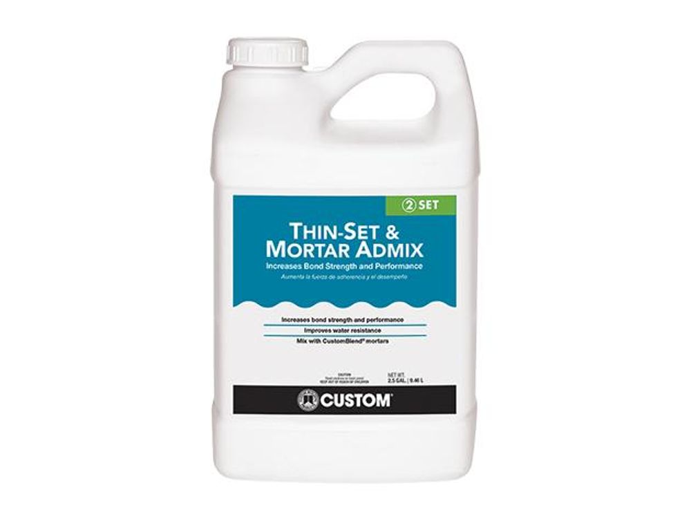 Custom Building Products Thin-Set and Mortar Admix 2.5 gal (CAMA2 ...