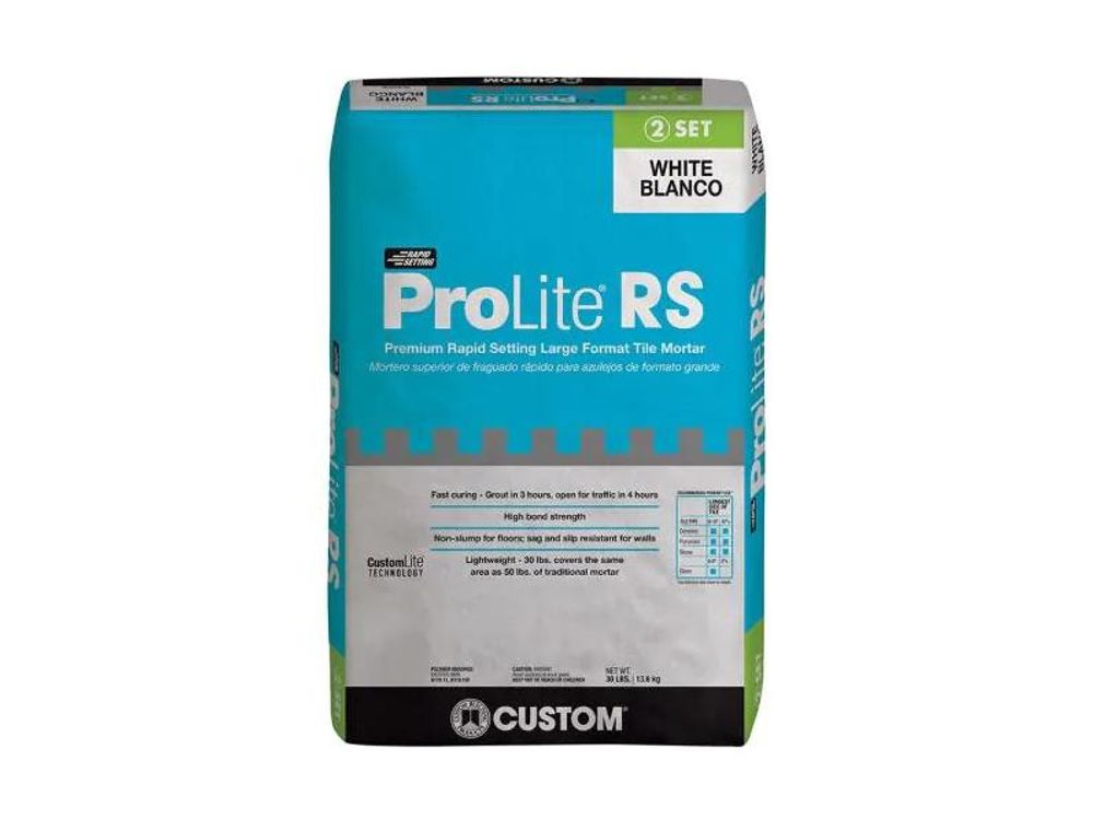 Custom Building Products Large Format Tile Mortar Rapid Setting ProLite ...