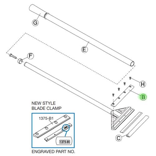 Crain - Blade Clamp with 4 Screws for No. 375 Old Version - 1375-B ...