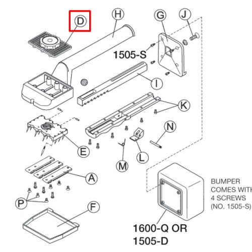 Crain - Pin Dial Assembly for Old no. 600 - 1600-D | FloorBox