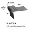 Johnsonite - Slim Line Nosings - SLN TB1 A - 1/4" Material on Step and ...
