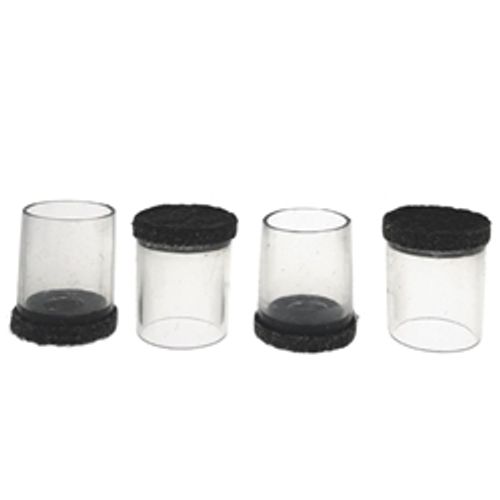 Flexi-Felt - Clear Tube with Dark Brown Felt 3/4" (Pack of 4) - D6820B ...