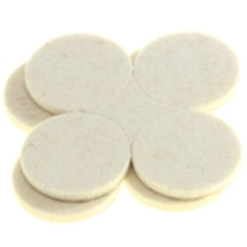 Flexi-Felt - Industrial Strenght Adhesive White Felt Pads 1 1/2" (Pack ...