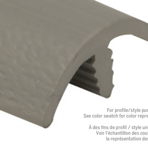 M-D PRO - Narrow Leg Vinyl T Cap, Embossed - Putty #034 - 1/4" x 7/8" x ...