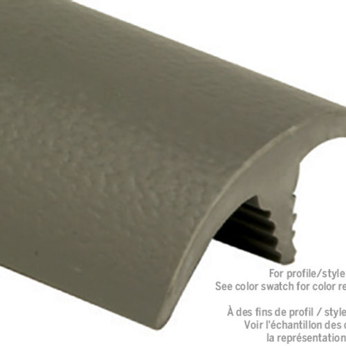 M-D PRO - Narrow Leg Vinyl T Cap, Embossed - Putty #034 - 1/4" x 1 1/2 ...