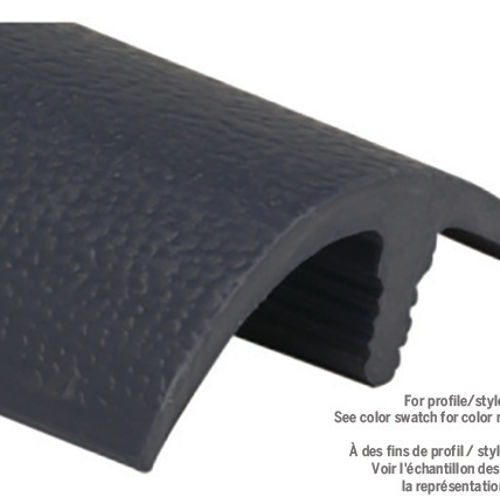 M-D PRO - Narrow Leg Vinyl E Cap Embossed Grey #048 1/4" x 1-1/2" x 12 ...