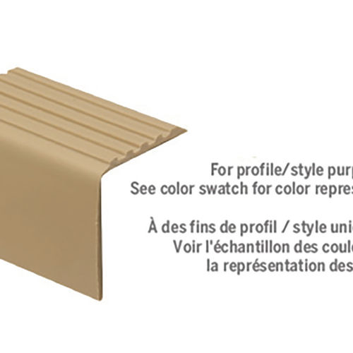 M-D PRO - Vinyl Drop Overlap Stair Nosing - Grey #048 - 1 7/8" x 1 7/8" x 12' - FPNS4020GRY12 ...