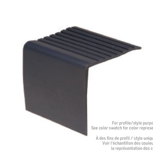 M-D PRO - Vinyl Overlap Stair Nosing Lakeside Slate #071 2-3/8" x 2-3/8 ...