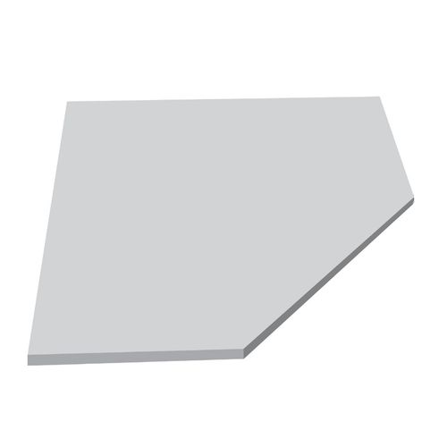 Fusion - Diamond Shower Corner Shelf Artificial Stone Polished Thassos ...