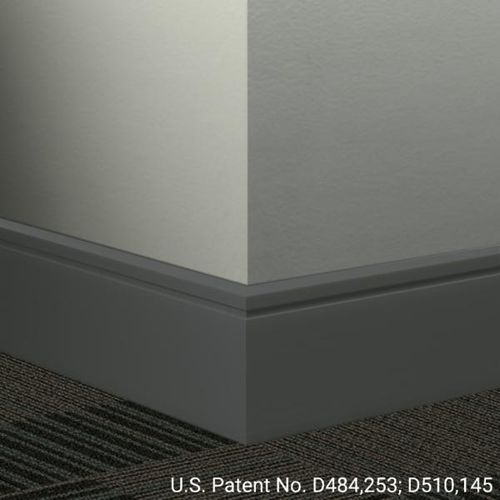 Johnsonite - Millwork Contoured Wall Base #82 Black Pearl Reveal 4-1/4 ...
