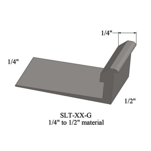 Johnsonite - Vinyl Slim Line Transitions #55 Silver Grey 1/4" to 1/2 ...