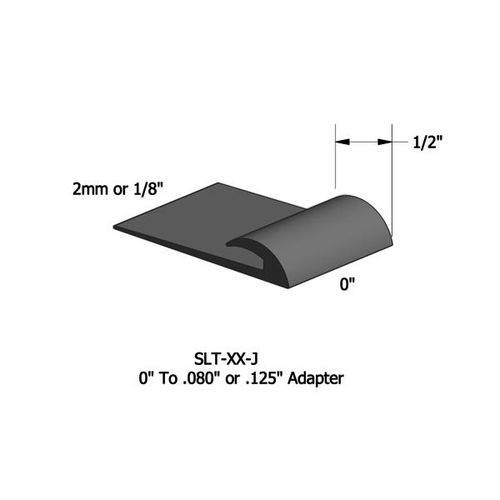 Johnsonite - Vinyl Slim Line Transitions #40 Black 1/16" or 1/8 ...