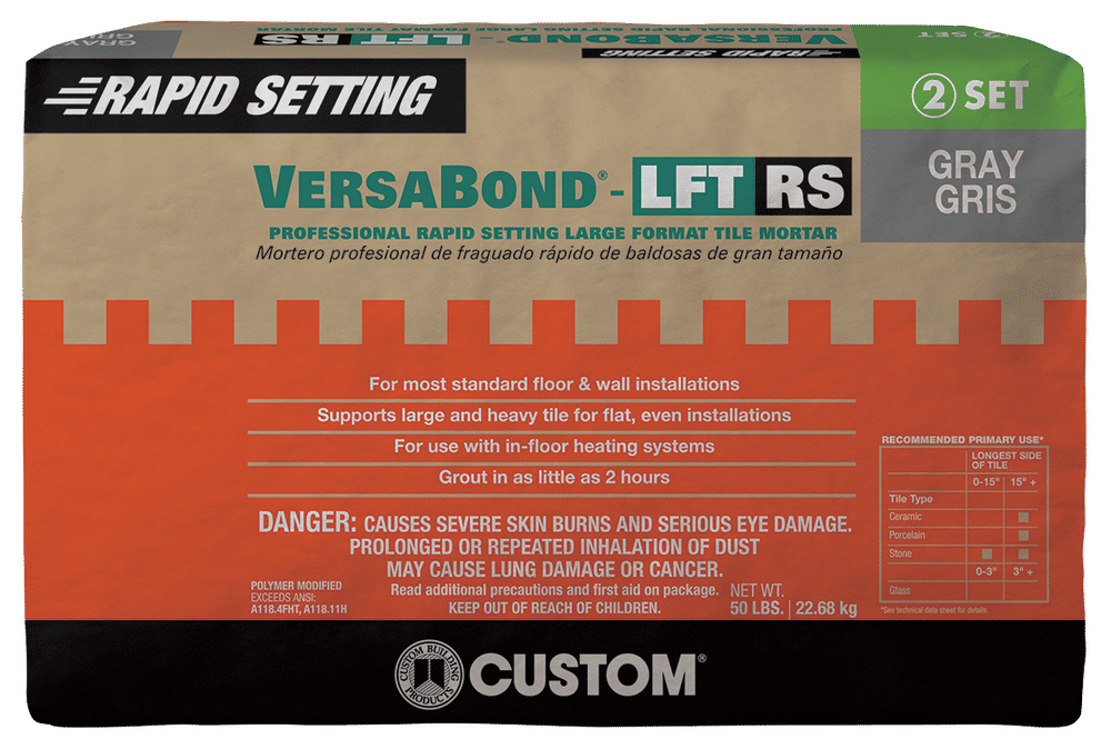 Custom Building Products Rapid Setting Large Format Tile Mortar ...