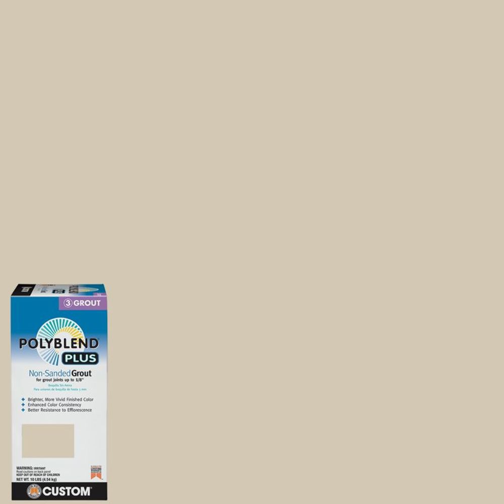 Custom Building Products Non-Sanded Grout PolyBlend Plus #382 Bone 10 ...