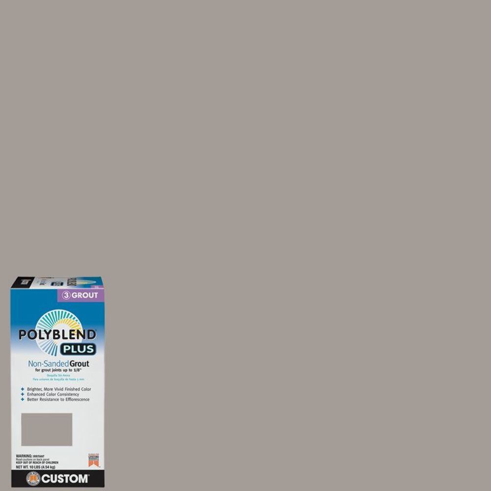 Custom Building Products Non-Sanded Grout PolyBlend Plus #542 Graystone ...