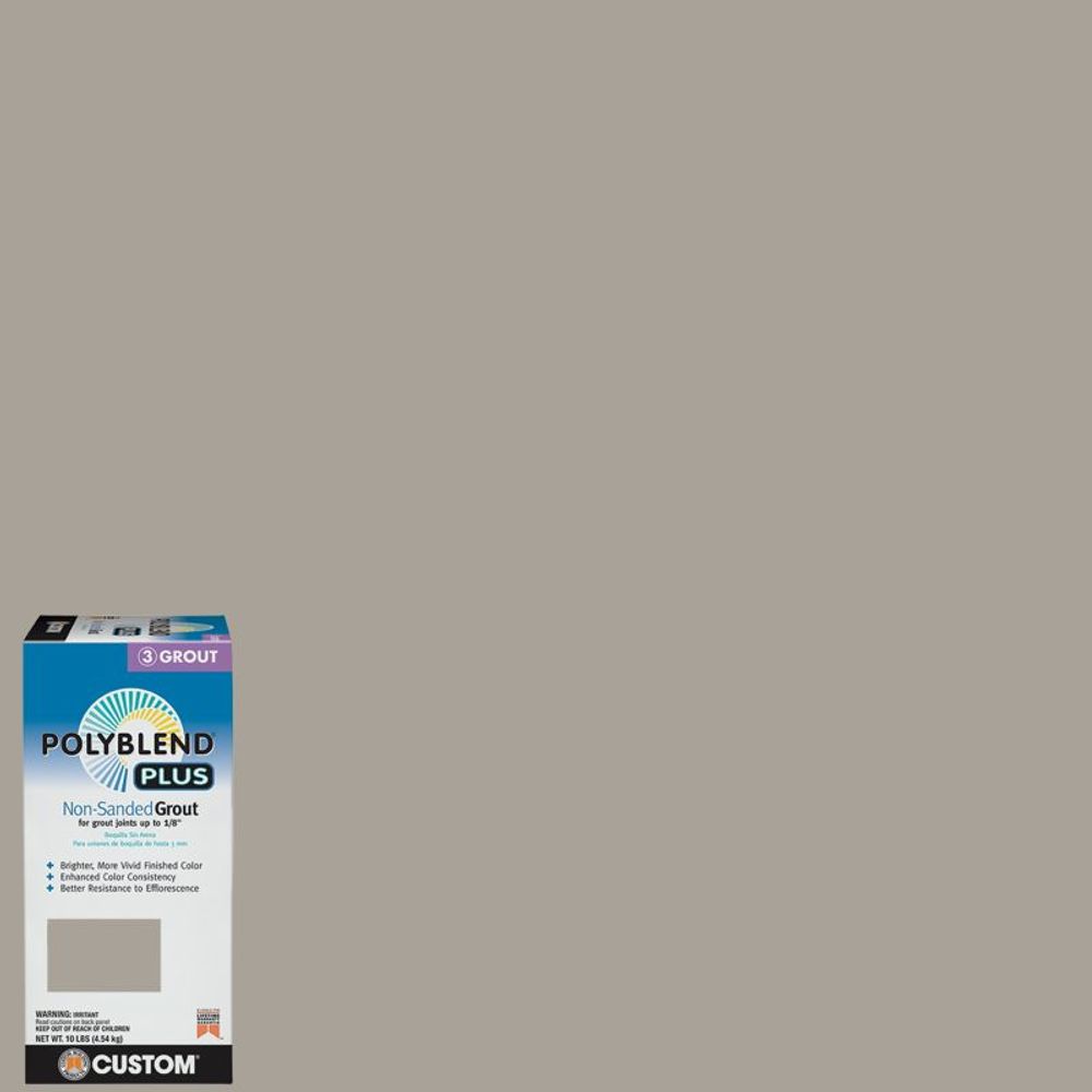 Custom Building Products Non-Sanded Grout PolyBlend Plus #543 Driftwood ...