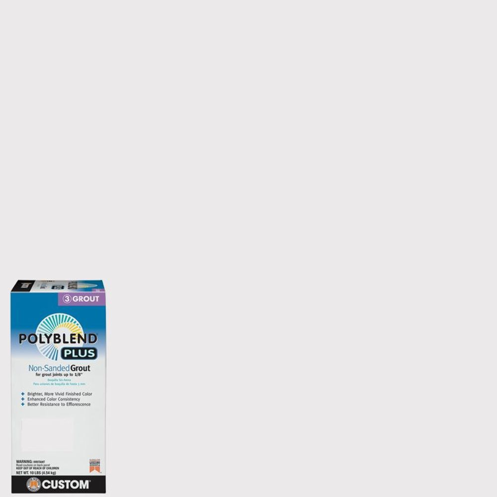 Custom Building Products Non-Sanded Grout PolyBlend Plus #642 Ash 10 lb ...