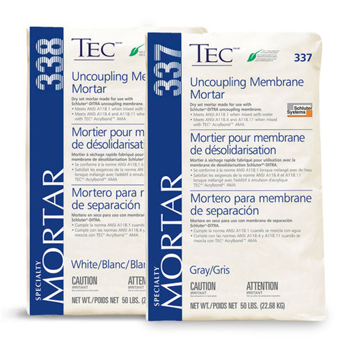 Tec - Uncoupling Membrane Mortar White 50 lb - TA338 | FloorBox