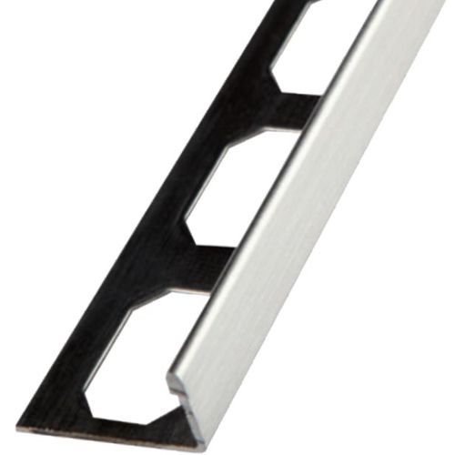 Laticrete - LS5 Profilé de bordure en L Acier inoxydable (V2) Brossé 3/8" (10 mm) x 8' 2-1/2 ...