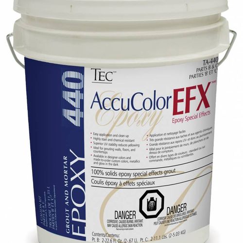 Tec - Epoxy Grout AccuColor EFX Part B (2 x 670 ml) & C (2 x 5.03 kg ...
