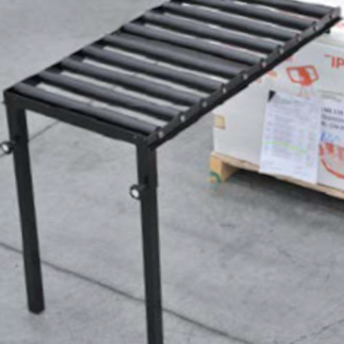 Raimondi - Rolling Side Table with 10 Rollers 39" | FloorBox