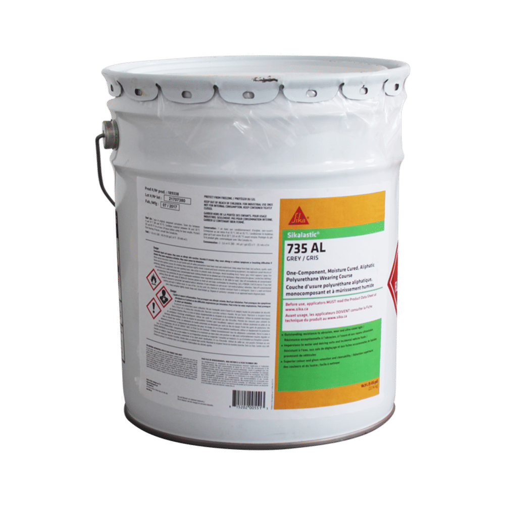 Sika Sikalastic-735 AL Top Coats Waterproofing Membrane Grey 18.9 L ...