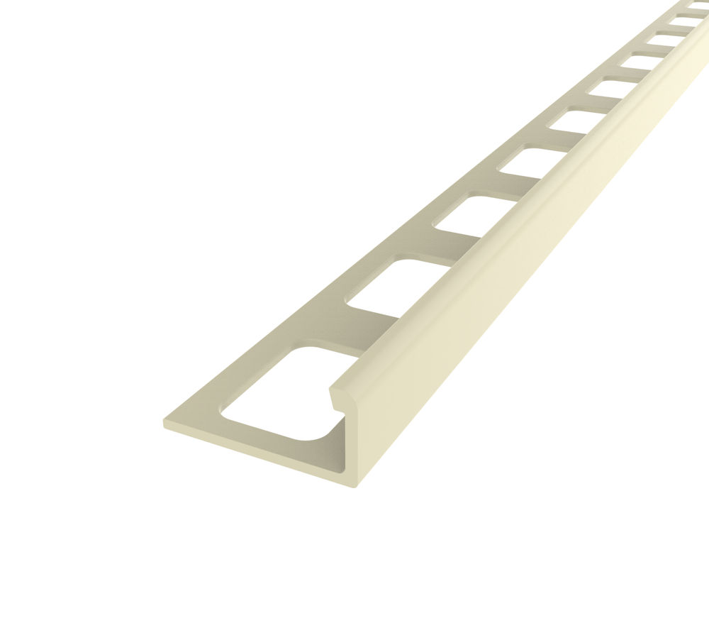 Diaplas Tile L-Shaped Edge Trim Regular PVC Ivory - 5/16" (8 mm) x 8 ...