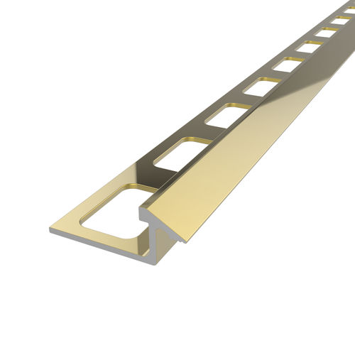 Diaplas by Mapei - Tile Reducer Anodized Aluminum Bright Brass - from 3 ...