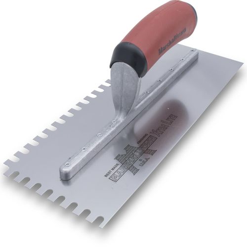 Marshalltown - Right-Handed U-Notch Trowel 4-1/2" x 11" Tempered Steel ...