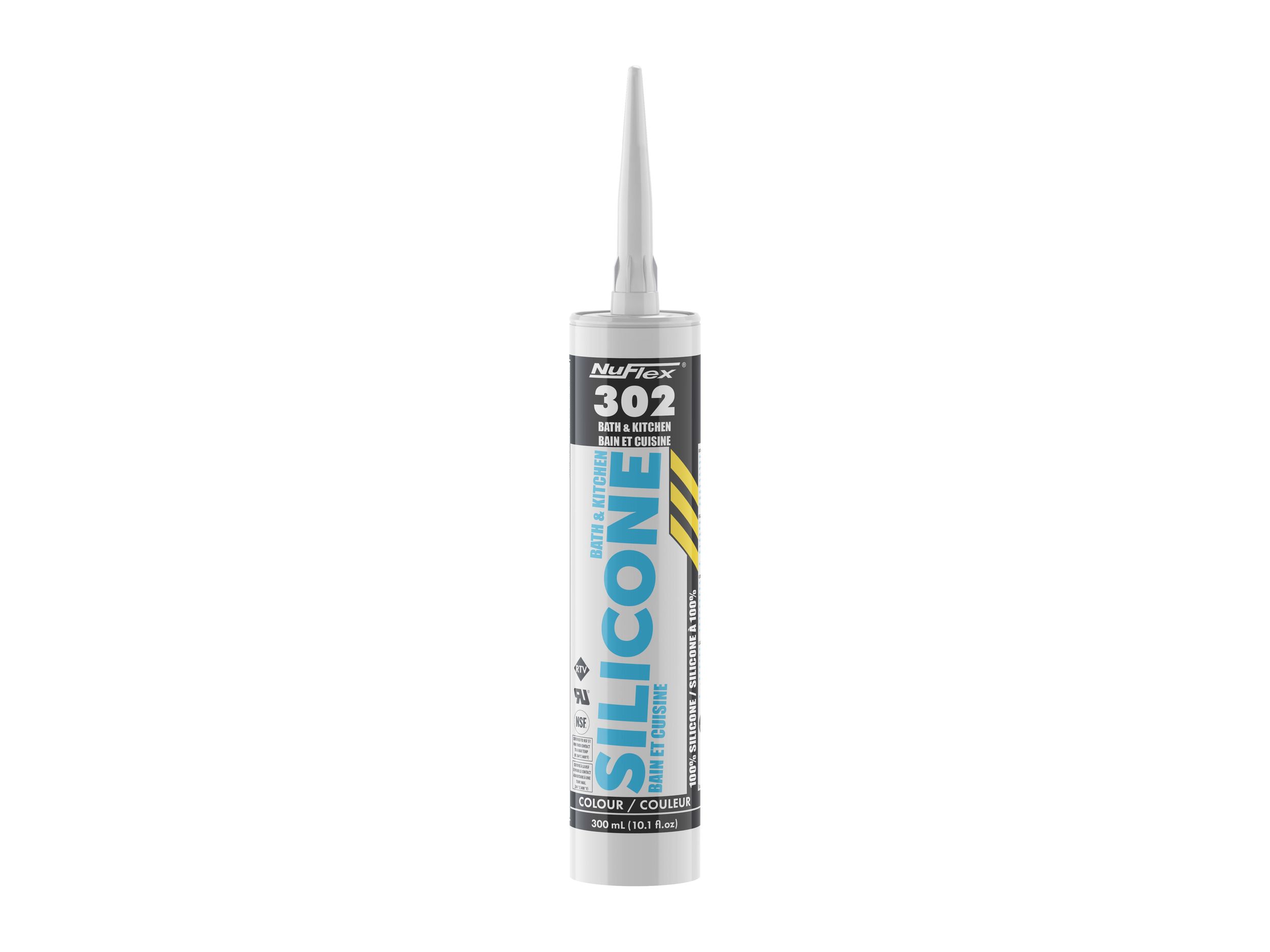 Nuco NuFlex 302 Bath and Kitchen 100% Silicone Sealant 300ml ...