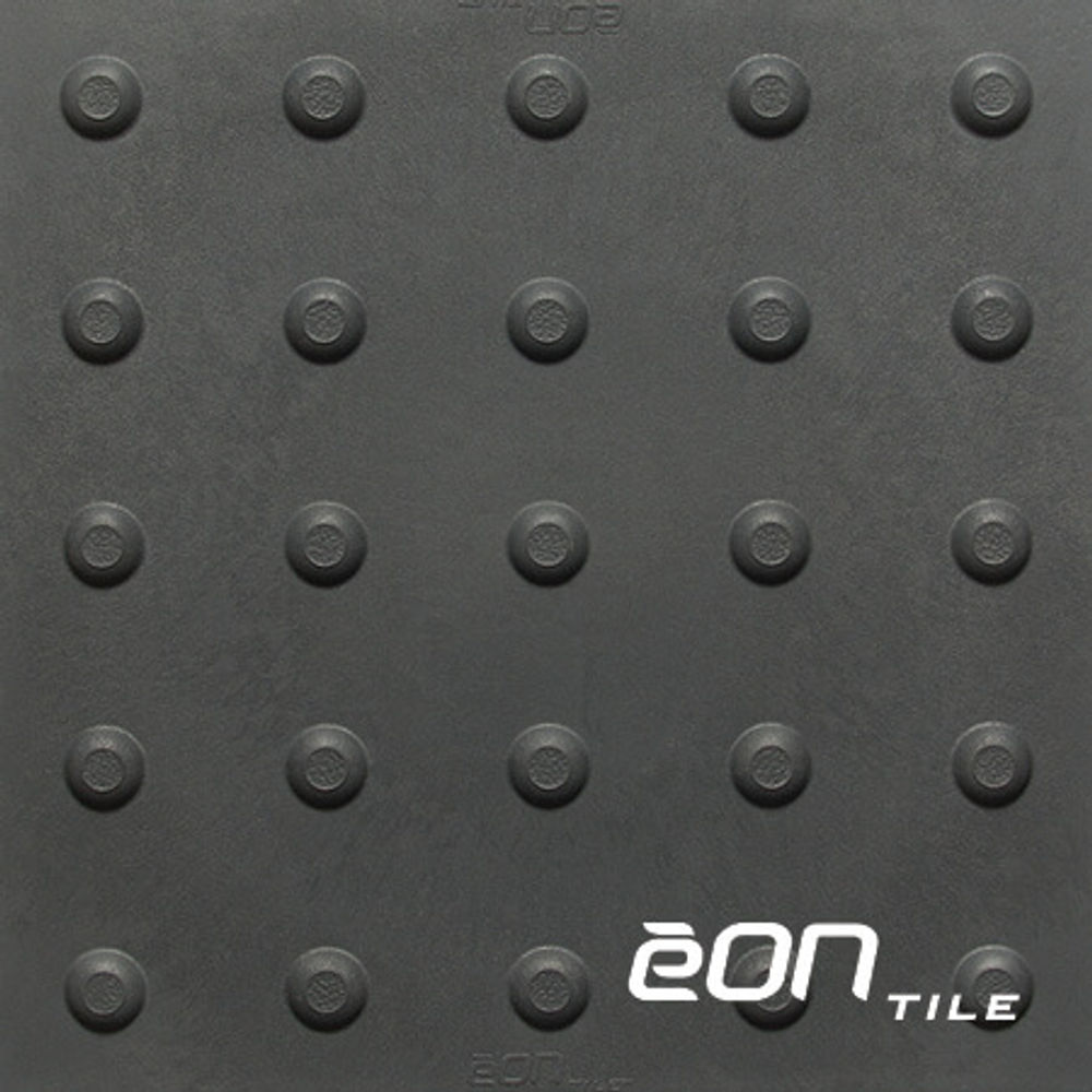 Kinesik Eon Tactile Tile with Domes Vogue Black 12" x 12" x 5 mm (EON-D ...