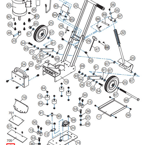 Crain - Spud Blade Clamp Screw for no. 710 - 1710-58 | FloorBox