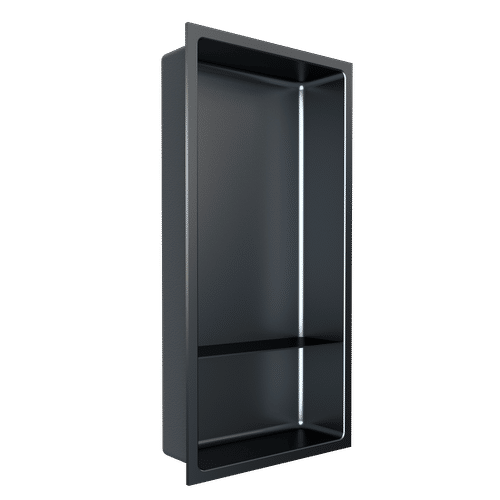 Fusion - Shower Niche with Shelf Stainless Steel Nano 12" x 24 ...