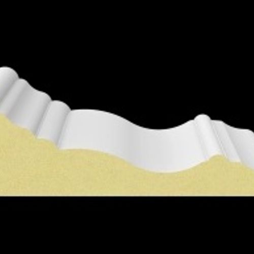 Toucan - Back Band Casing Colonial - 1" (25 mm) x 3" x 8' | FloorBox