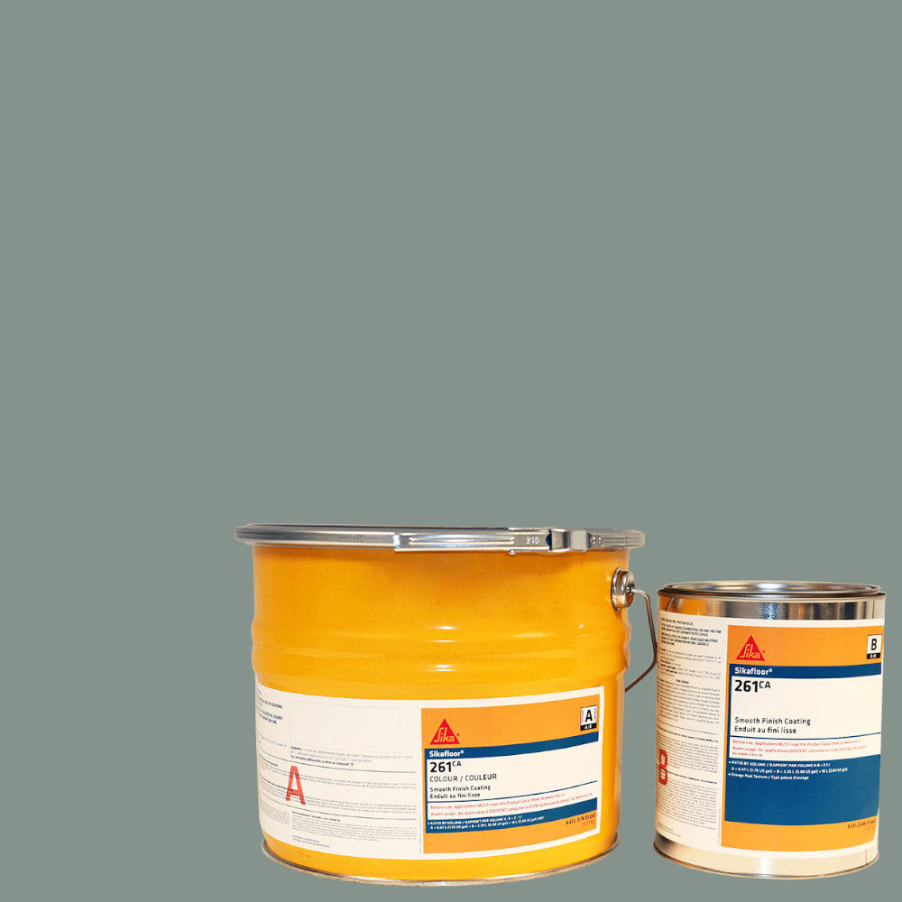 Sika Smooth Finish Coating Sikafloor-261 Ca RAL 7040 Window Grey Part A + B - 10 L ...