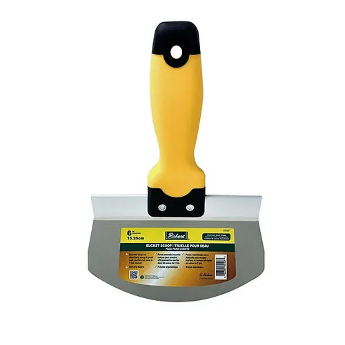 Richard - Bucket Scoop Trowel Stainless Steel 8" x 9-1/2" with Soft ...